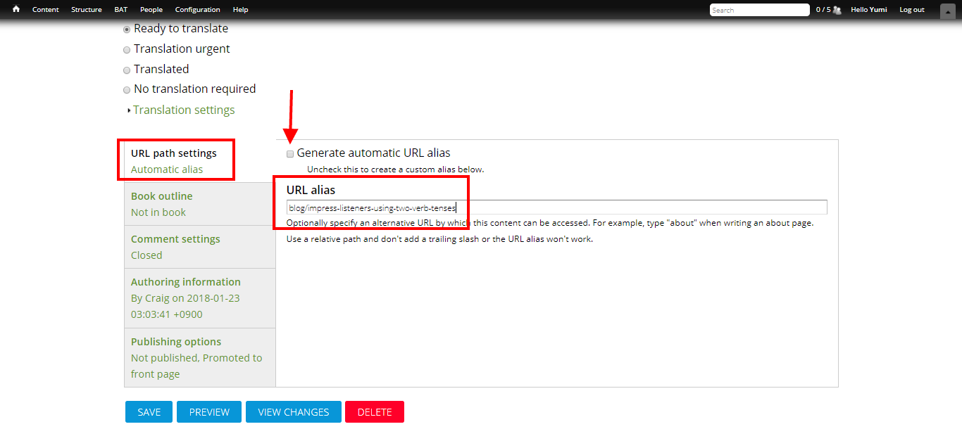 How to edit the URL | The English Farm